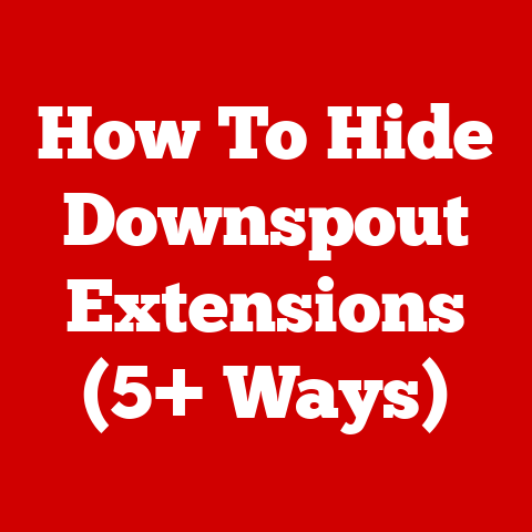 How To Hide Downspout Extensions (5+ Ways)