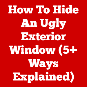 How To Hide An Ugly Exterior Window (5+ Ways Explained)