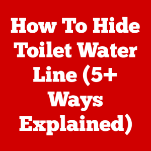 How To Hide Toilet Water Line (5+ Ways Explained)