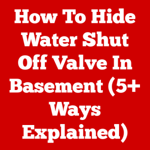 How To Hide Water Shut Off Valve In Basement (5+ Ways Explained)